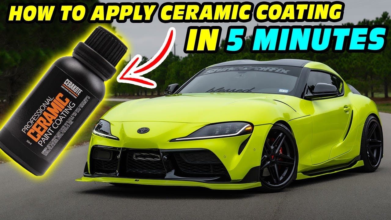 FASTEST WAY to Apply Ceramic Coating to your car in 5 Minutes - YouTube