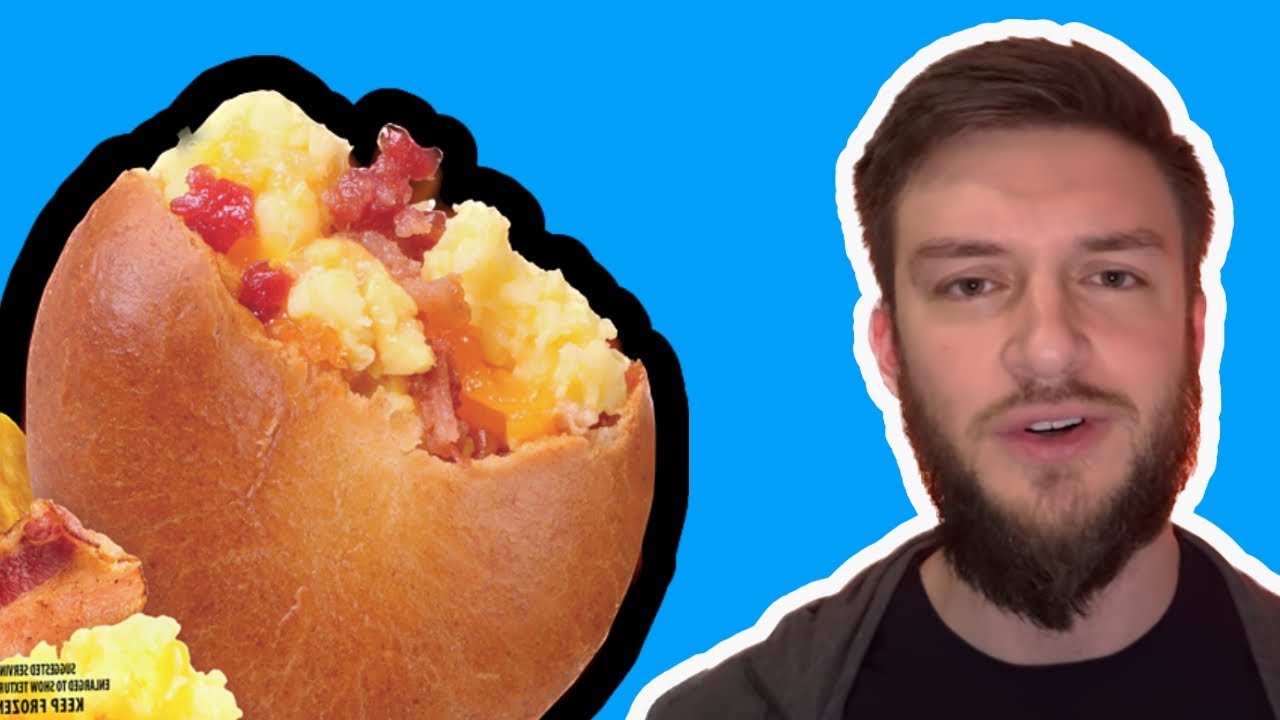 McCain Breakfast Pockets Egg Bacon and Cheese review - YouTube
