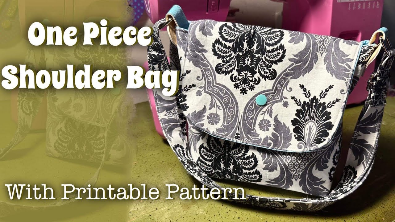One Piece Shoulder Bag With Printable Pattern - YouTube