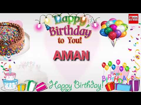 Happy Birthday AMAN _|🎂|_ Birthday Song_|🎂|_Best_Wishes_||
