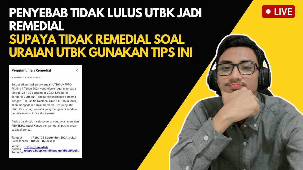 GARA-GARA INI UTBK TIDAK LULUS? PAKAI CARA INI TIPS UTBK LULUS TANPA ...