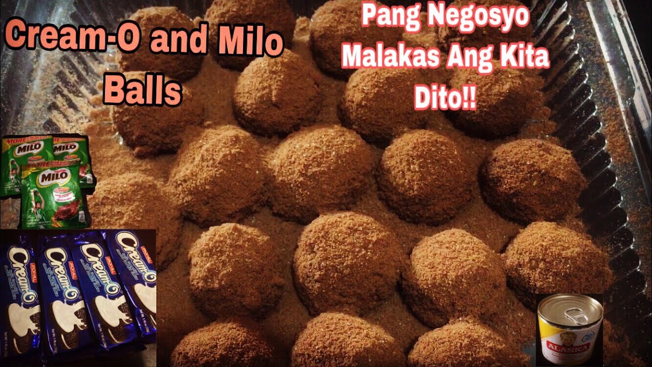 Malakas Ang Kita Dito Cream-O and Milo Balls Easy Recipe | Pang Negosyo Cream-O and Milo Balls ...