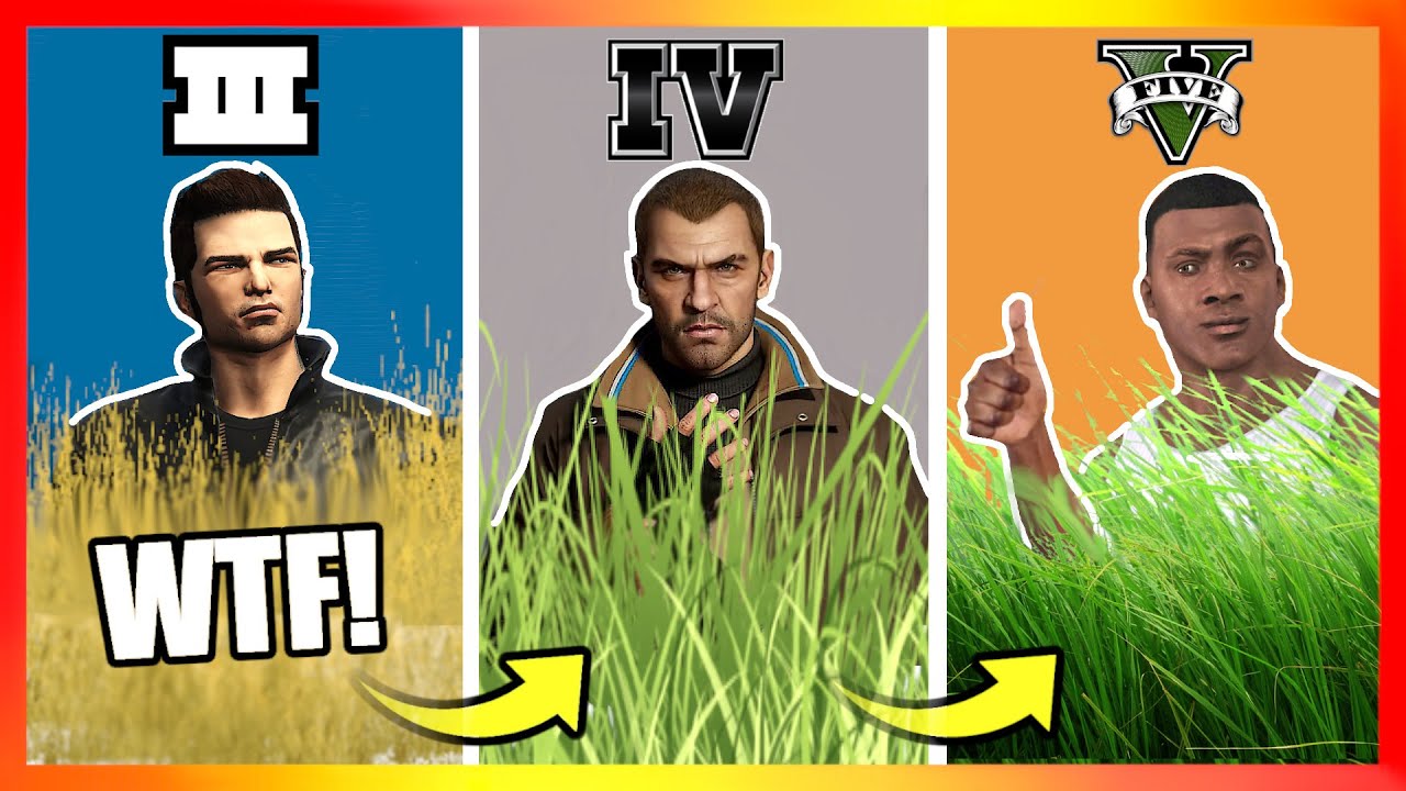 Evolution of GRASS LOGIC in GTA Games! (+ RDR2!) - YouTube