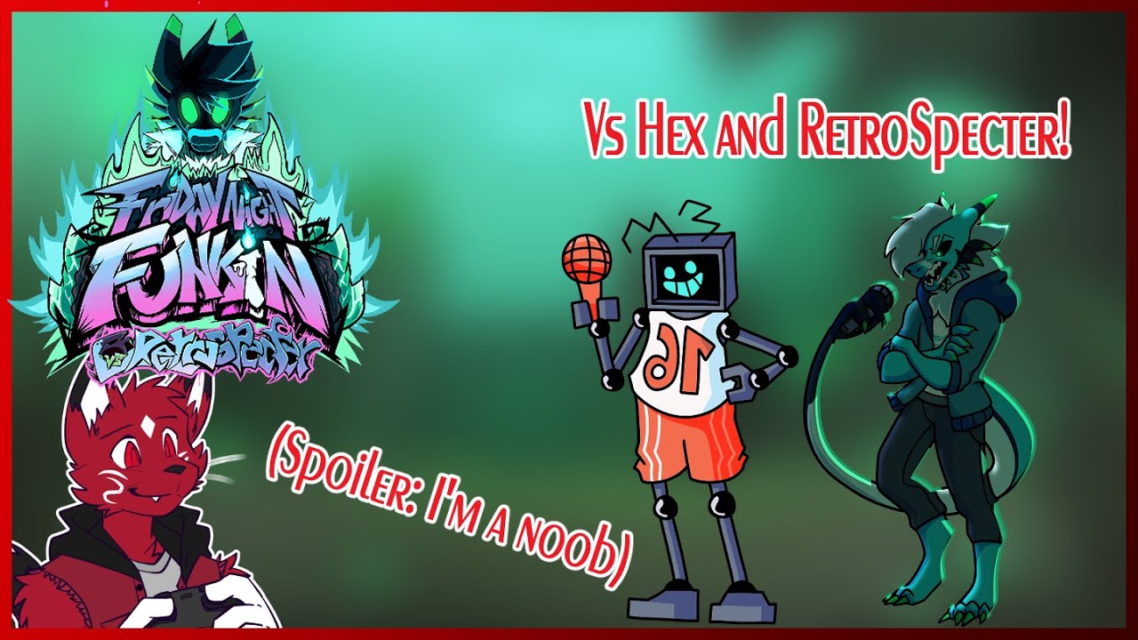 VS Hex and VS RetroSpecter Part 1 Noob Cat Friday Night Funkin' Mod ...