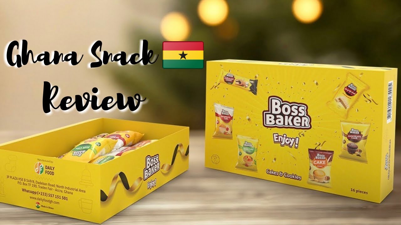 GHANA SNACK // Boss baker Ghana product review. #Ghanasnack # ...