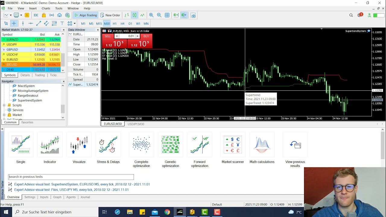 MT5 Supertrend Indicator Strategie MQL5 Programming Tutorial - Part 4 - TP and SL - YouTube