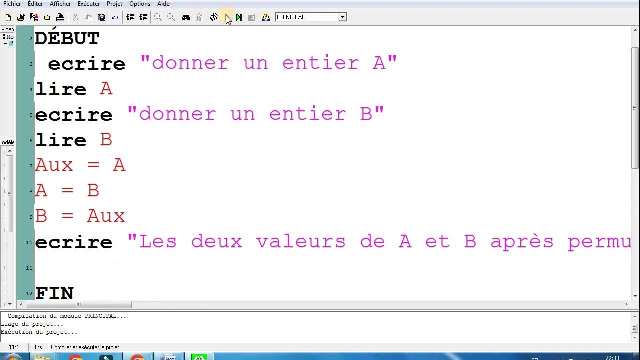 Les notions de base de l'algorithme - exercice 06 - YouTube