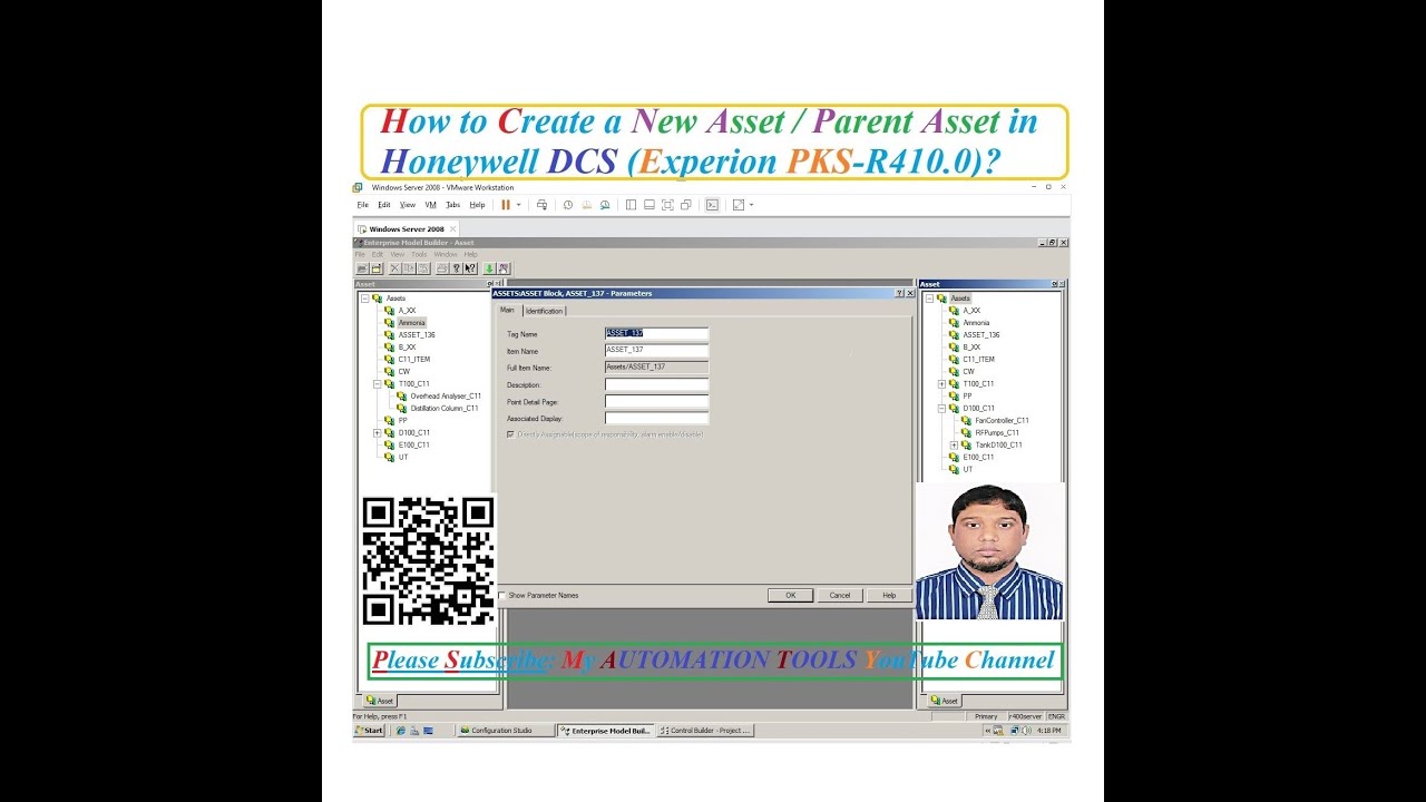 Honeywell DCS/ How to Create a New Asset/Parent Asset in Honeywell DCS ...