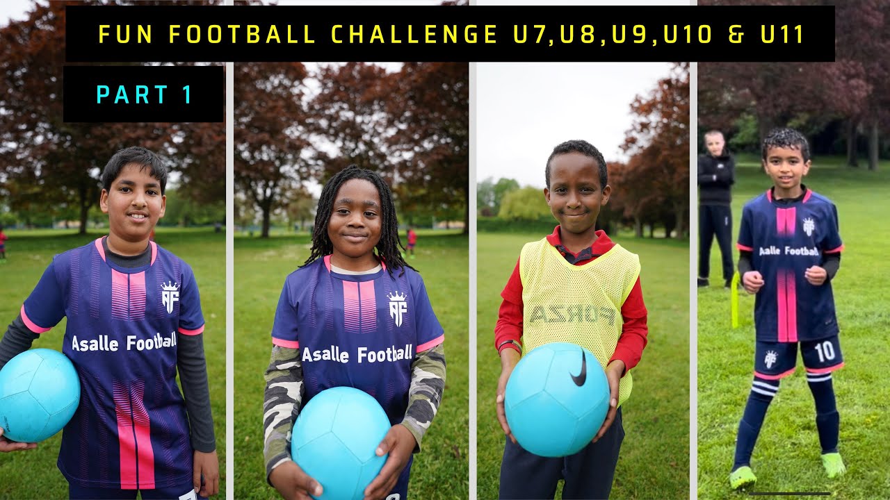 Fun soccer challenge for kids U7, U8, U9, U10 & U11. AF Club - YouTube