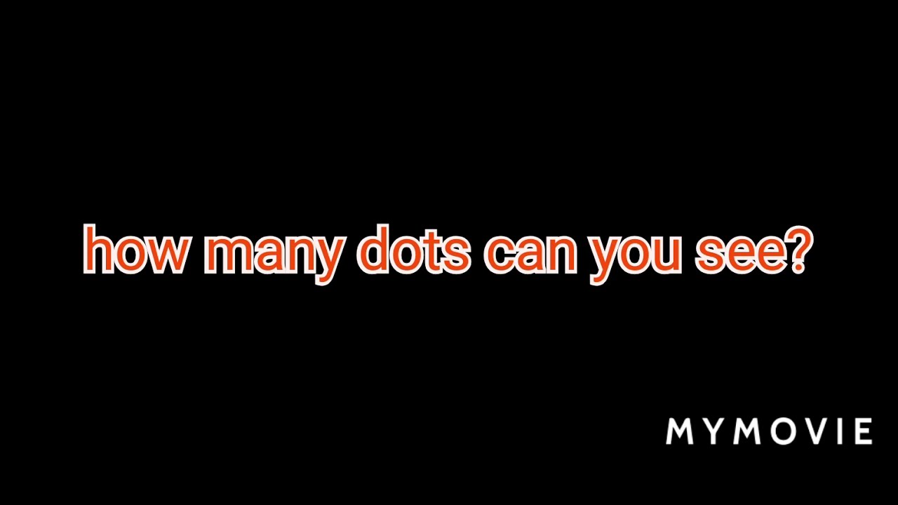 How many dots can you see...? - YouTube