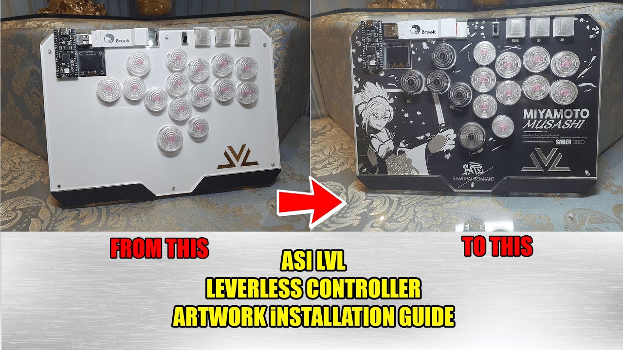 [ENG] Installing Art on ASI LVL Leverless Controller - YouTube
