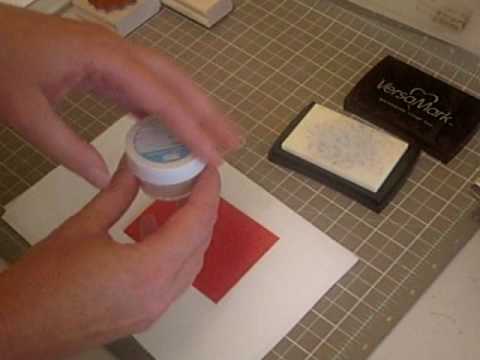 Heat Embossing with Versamark Pad - YouTube