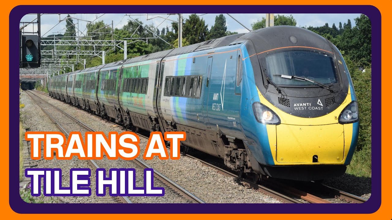 Trains at Tile Hill railway station (19/07/2023) - YouTube