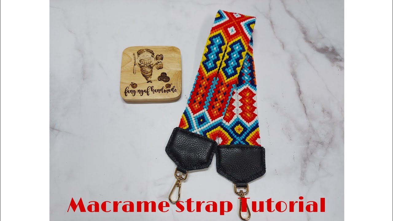 Macrame Strap Tutorial (real time) - YouTube