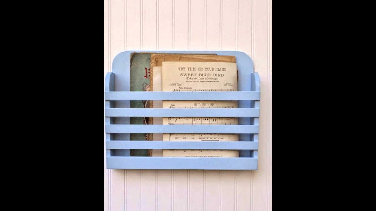 Handmade Wall File Holder Ideas by laurenscape.com - YouTube