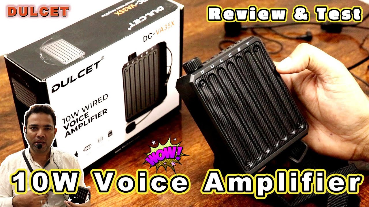 Bluetooth Voice Amplifier DC VA35X 10W DULCET Review Test | Portable ...