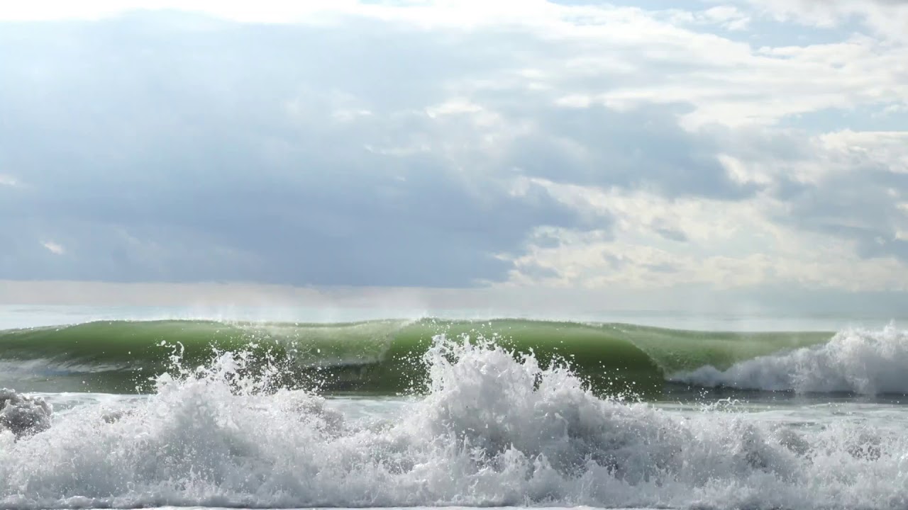 🌊 Relaxing Beach: Waves Rushing to Shore - YouTube
