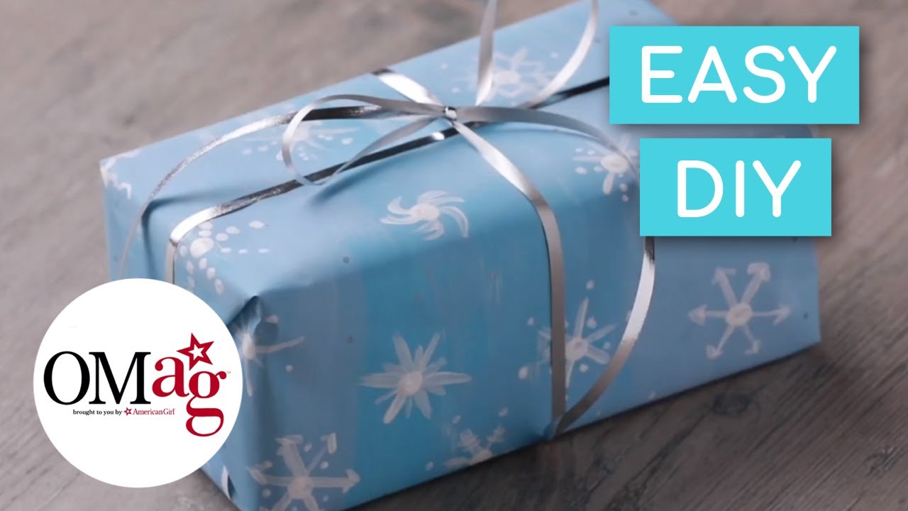 DIY Custom Wrapping Paper | Crafts & DIYs | @AmericanGirl - YouTube