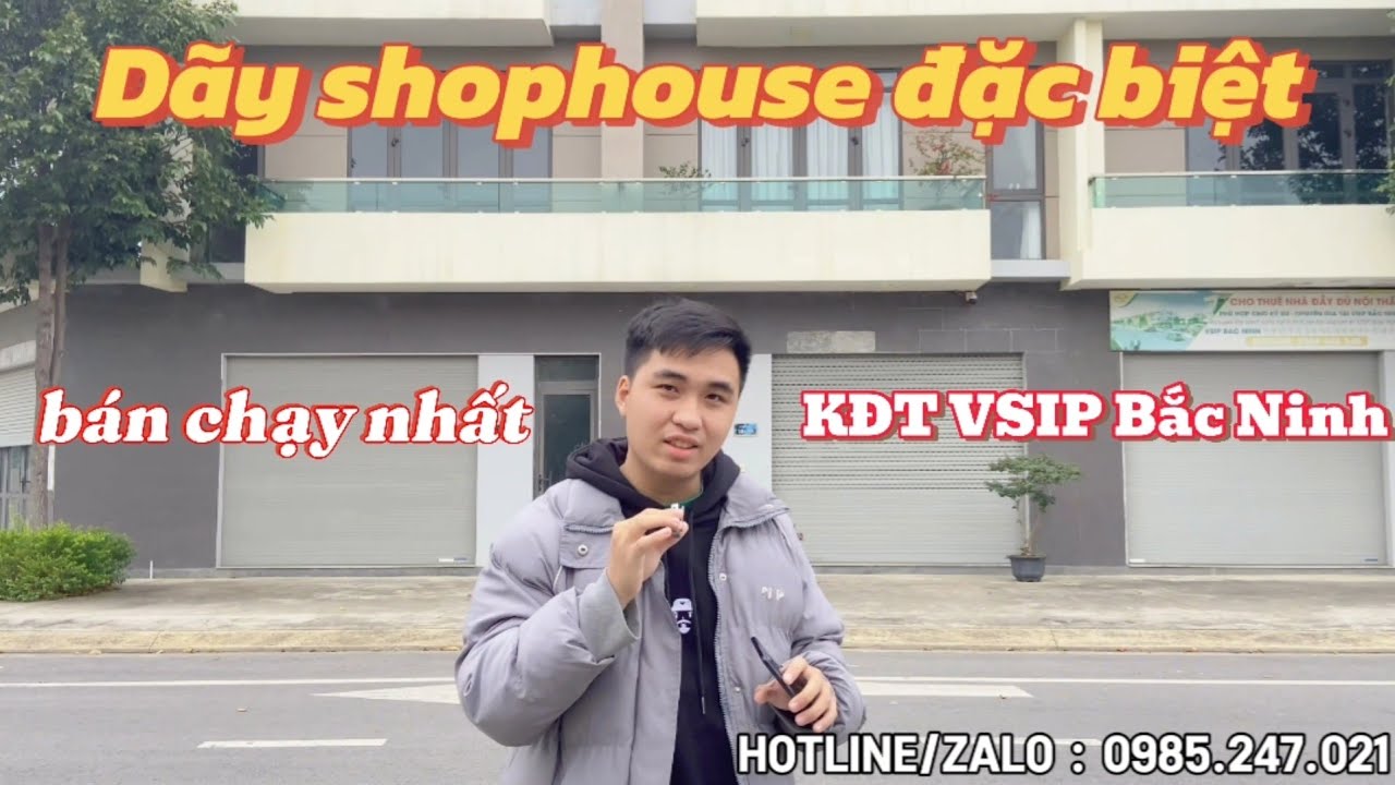 Giới thiệu dãy shophouse bán chạy nhất KĐT VSIP - YouTube