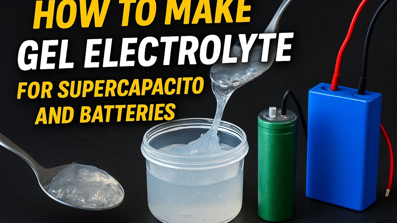 How to Make Gel Electrolyte for Supercapacitors and Batteries (Step by ...