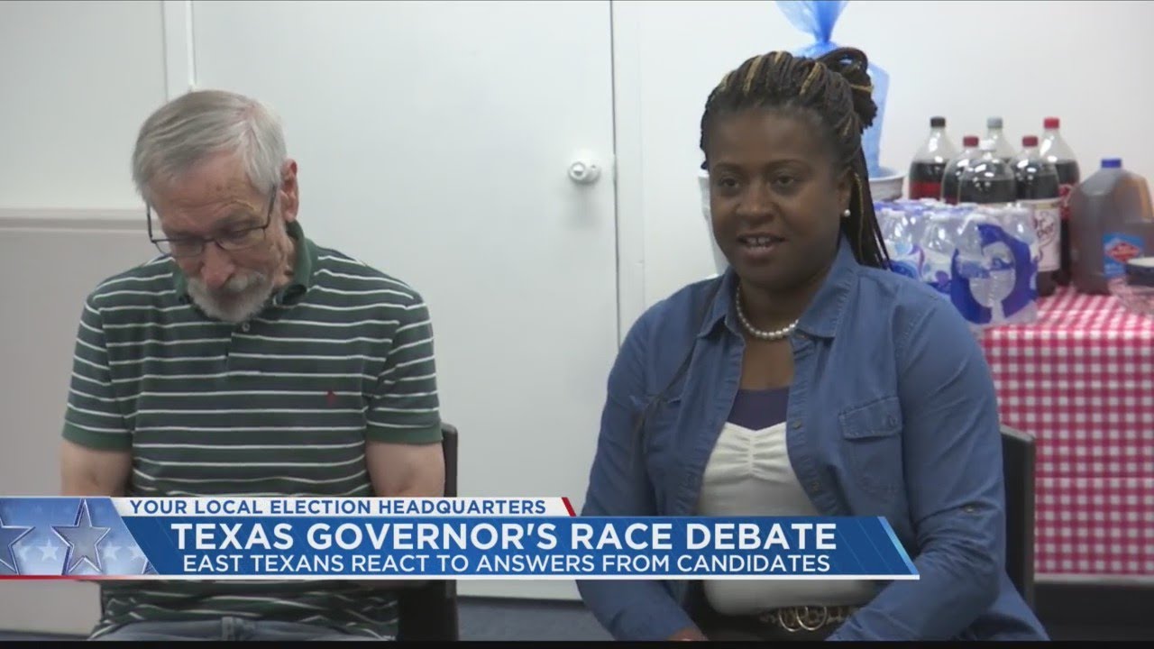 East Texas voters react to Texas State Governor's debate - YouTube