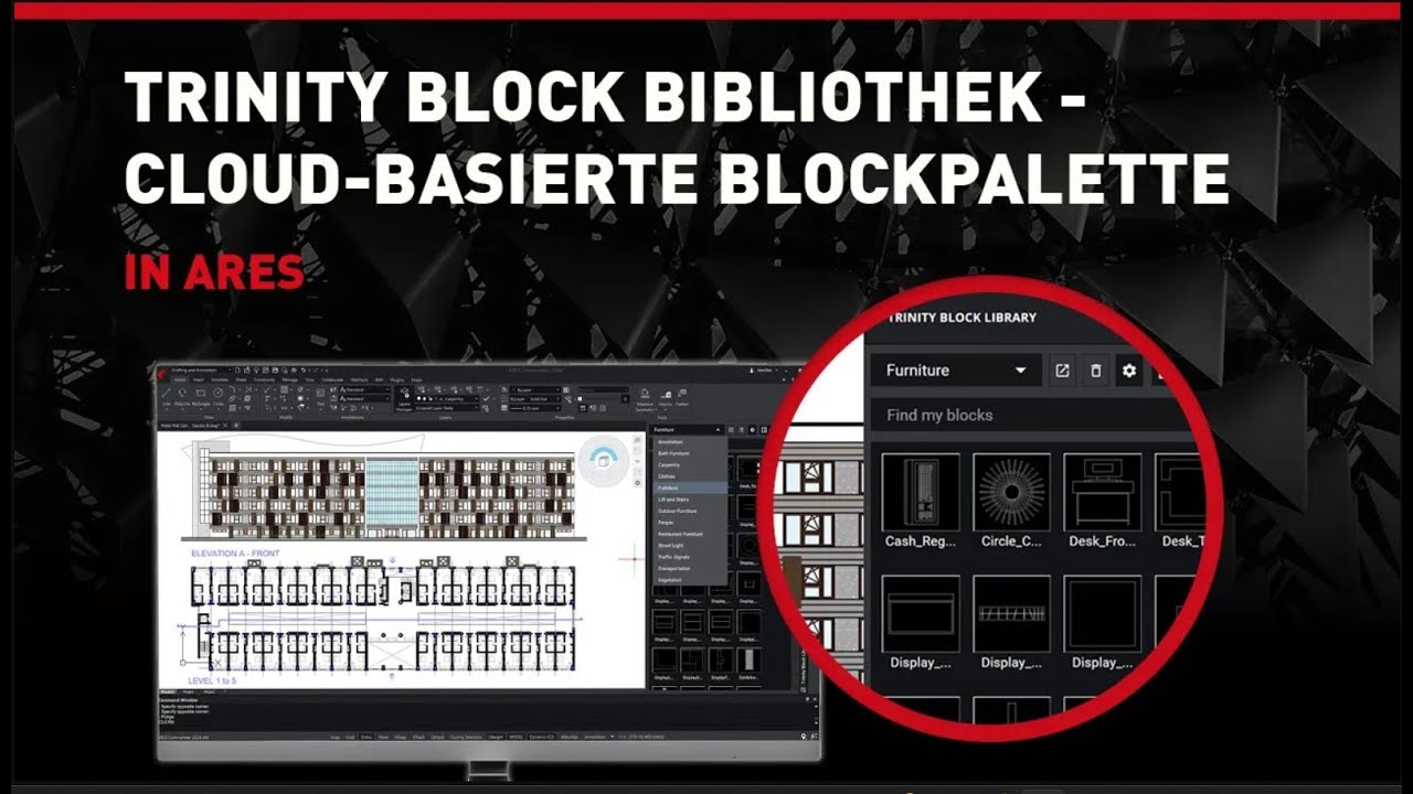 Trinity Block Bibliothek - Cloud-Basierte Blockpalette in ARES - YouTube