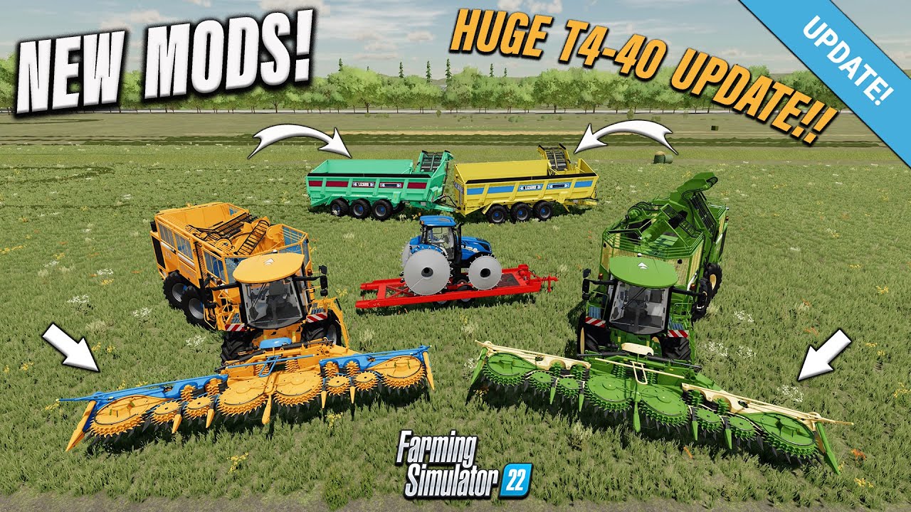 HUGE T4-40 HARVESTER PACK UPDATE!! & MORE! | FS22 | NEW MODS! (Review ...
