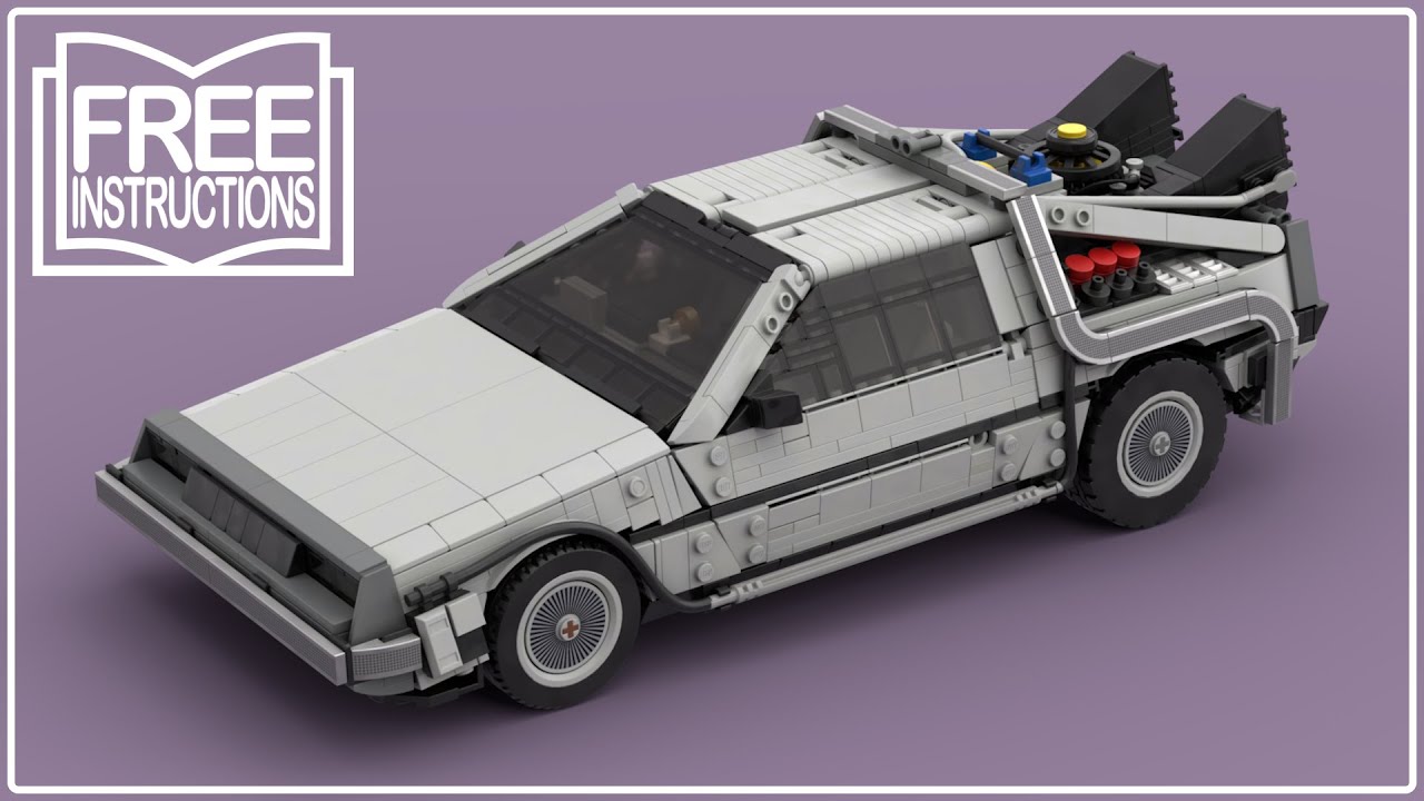 LEGO DeLorean - FREE Instructions - YouTube