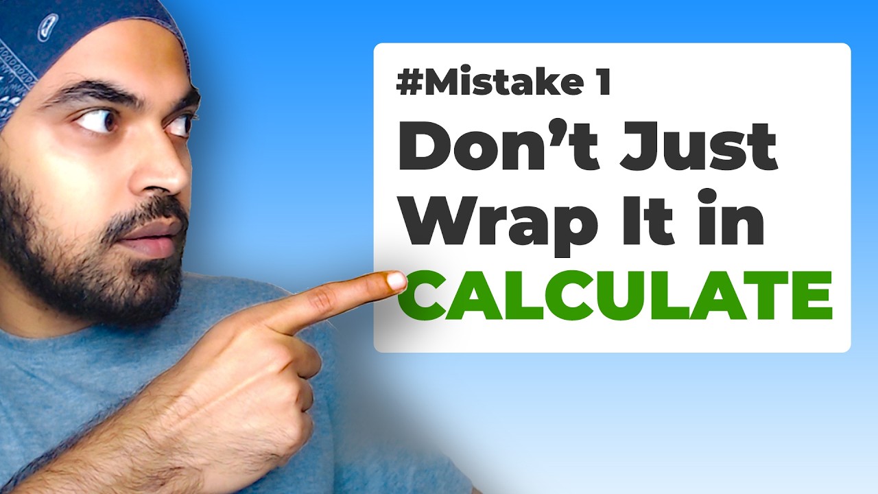 Stop Making These DAX Mistakes in Power BI - YouTube