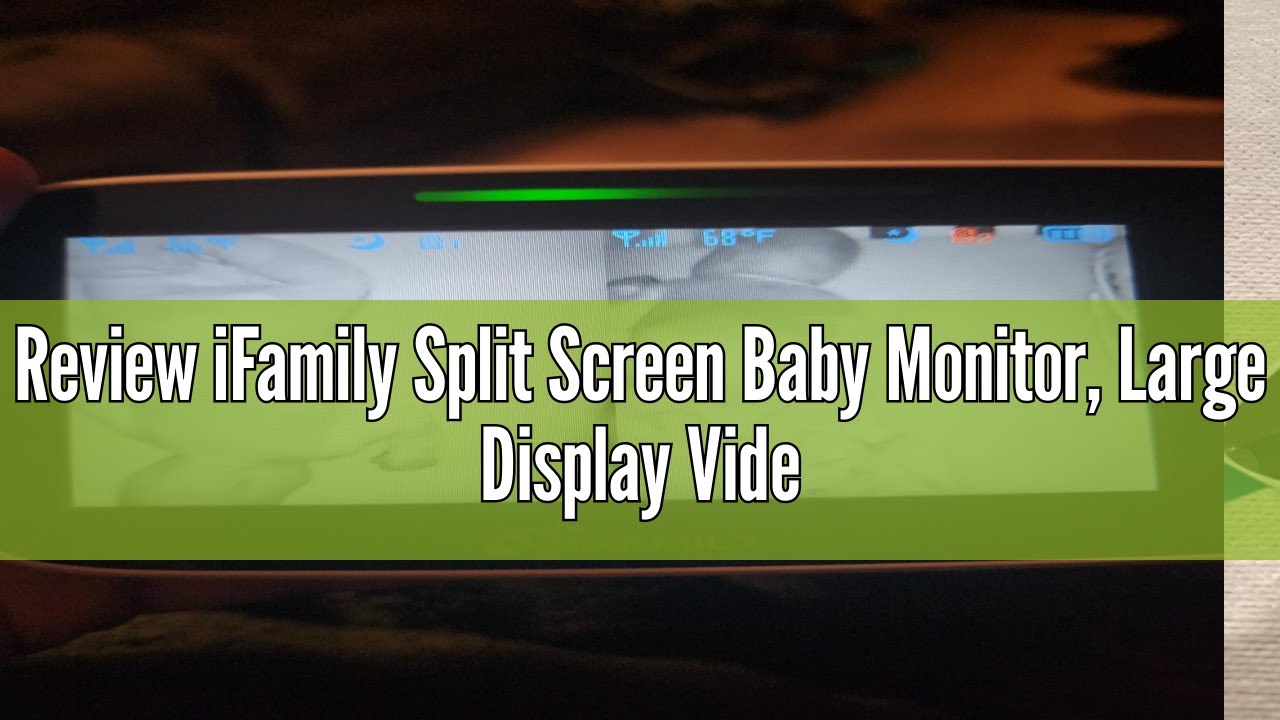 Review iFamily Split Screen Baby Monitor, Large Display Video Baby ...