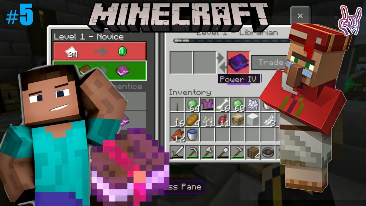 I Found Power IV From Librarian\\Youtfarcya Minecraft Part-5 - YouTube