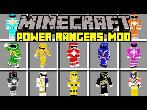 Minecraft POWER RANGERS MOD! | TURN INTO NEW POWER RANGERS & MORE ...