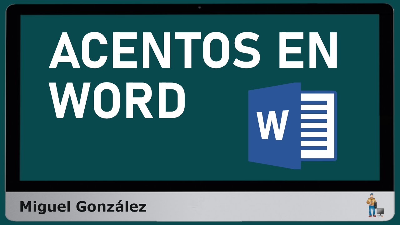Cómo Poner Acentos en Microsoft Word - YouTube