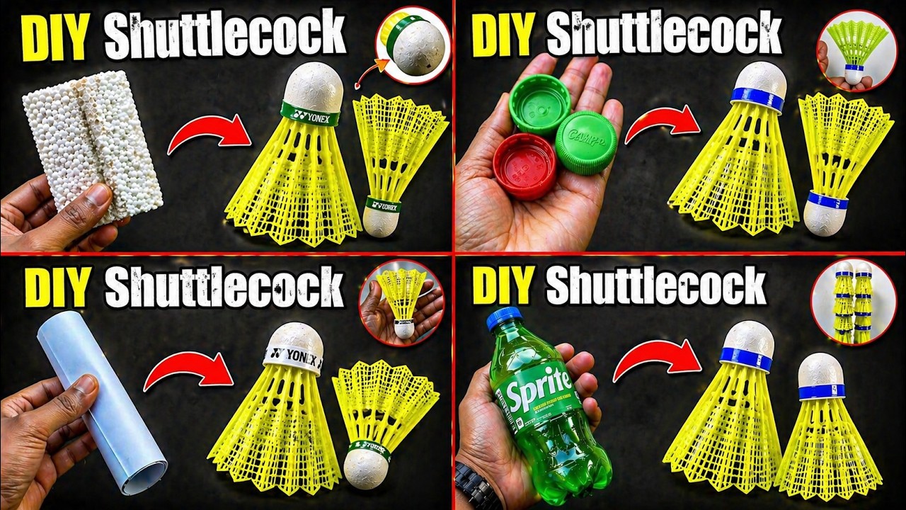 how to make shuttlecock at home | badminton crock kaise banaen | how to ...