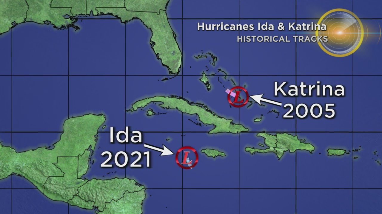 WEB EXTRA: Comparison Of Hurricanes Katrina And Ida - YouTube
