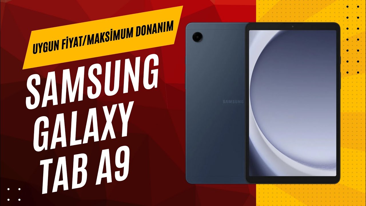 Uygun Fiyata Maksimum Donanım | Samsung Galaxy Tab A9 İncelemesi - YouTube