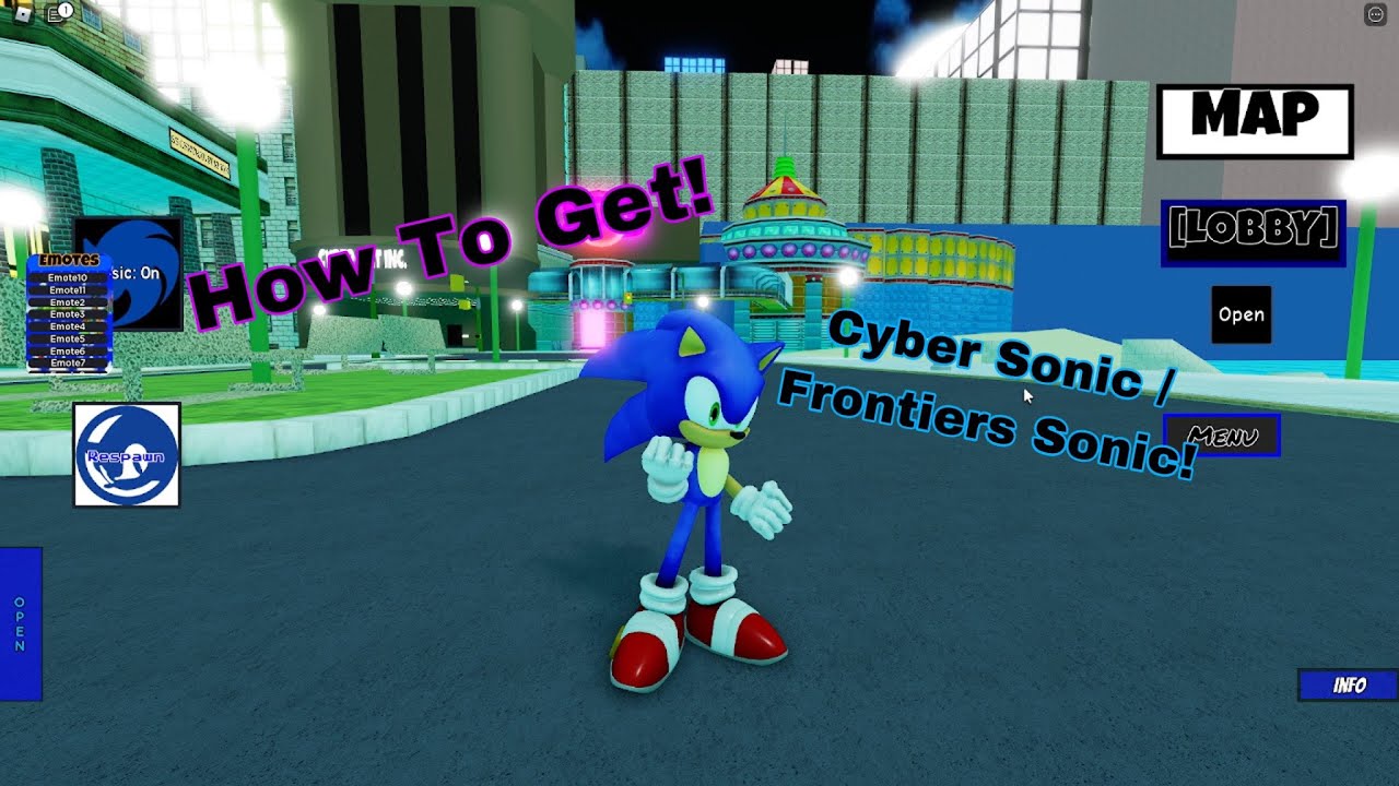 How to get Cyber Sonic / Frontiers Sonic in Sonic Universe RP! (Roblox ...