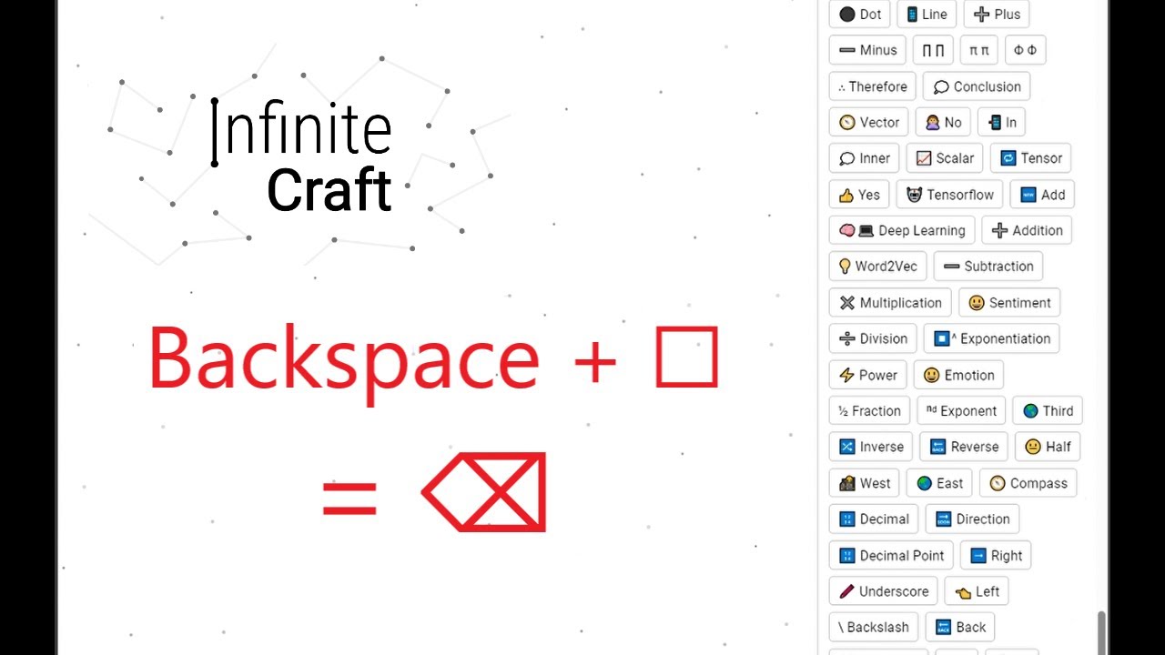 How to make "Backspace" in Infinite Craft - YouTube