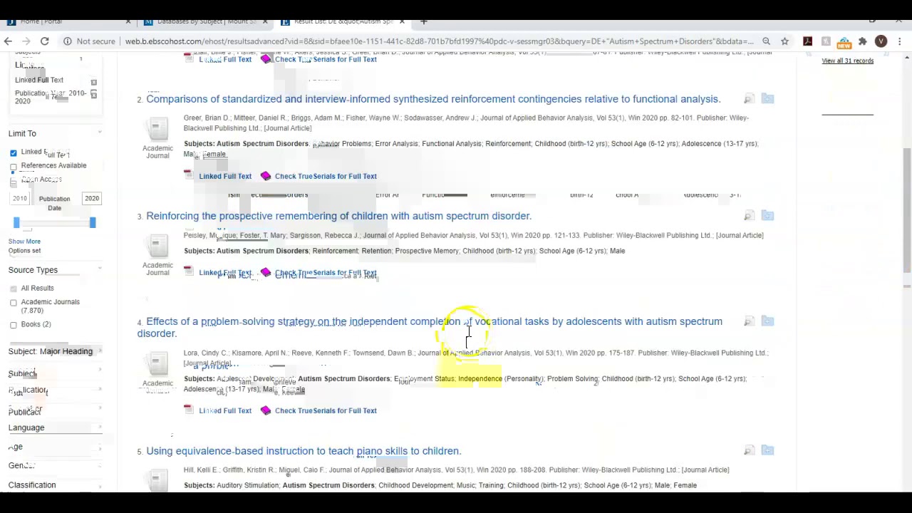 PsycInfo Search - YouTube