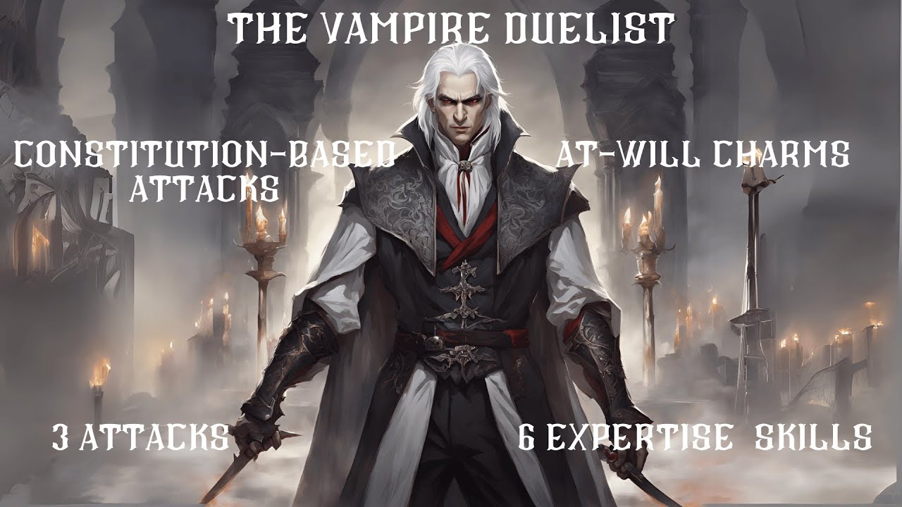 Astarion, the Vampire Duelist: Bard/Rogue [Dungeons and Dragons 2024 ...
