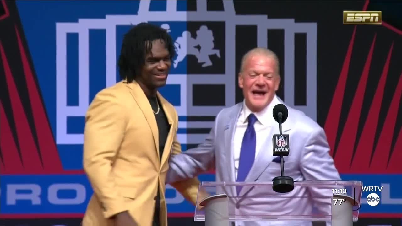 Edgerrin James enters the Pro Football Hall of Fame - YouTube