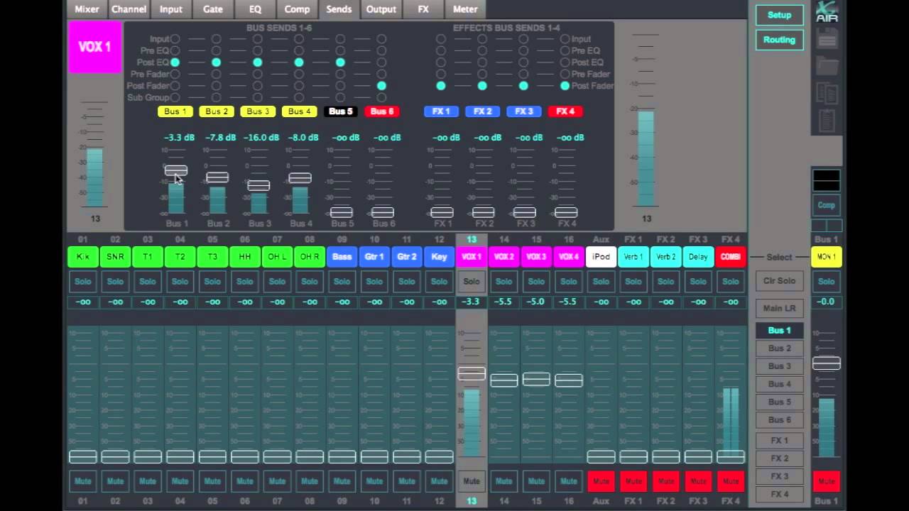 Monitor Mixes and FX to Monitors - MIDAS M32 MR18 + BEHRINGER X32 X-AIR ...