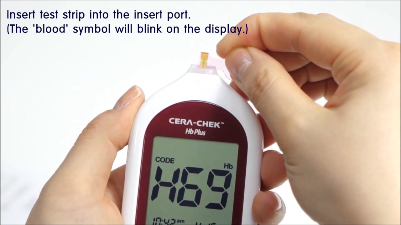 3 CERA CHEK Hb plus Hemoglobin measuring system H400 How to Use ...