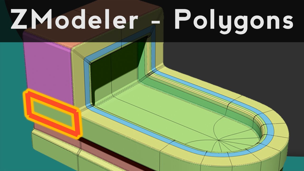 030 ZBrush ZModeler Polygon Actions - YouTube
