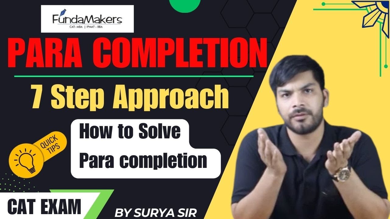 Para Completion: 7-Step Approach for CAT 🚀 | Para Completion for CAT Tricks | Best CAT Coaching ...