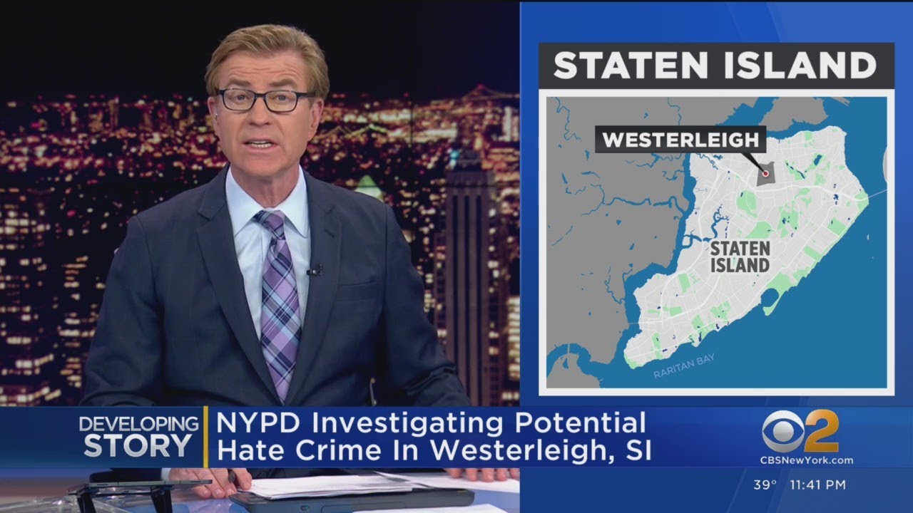 NYPD investigating potential hate crime on Staten Island - YouTube