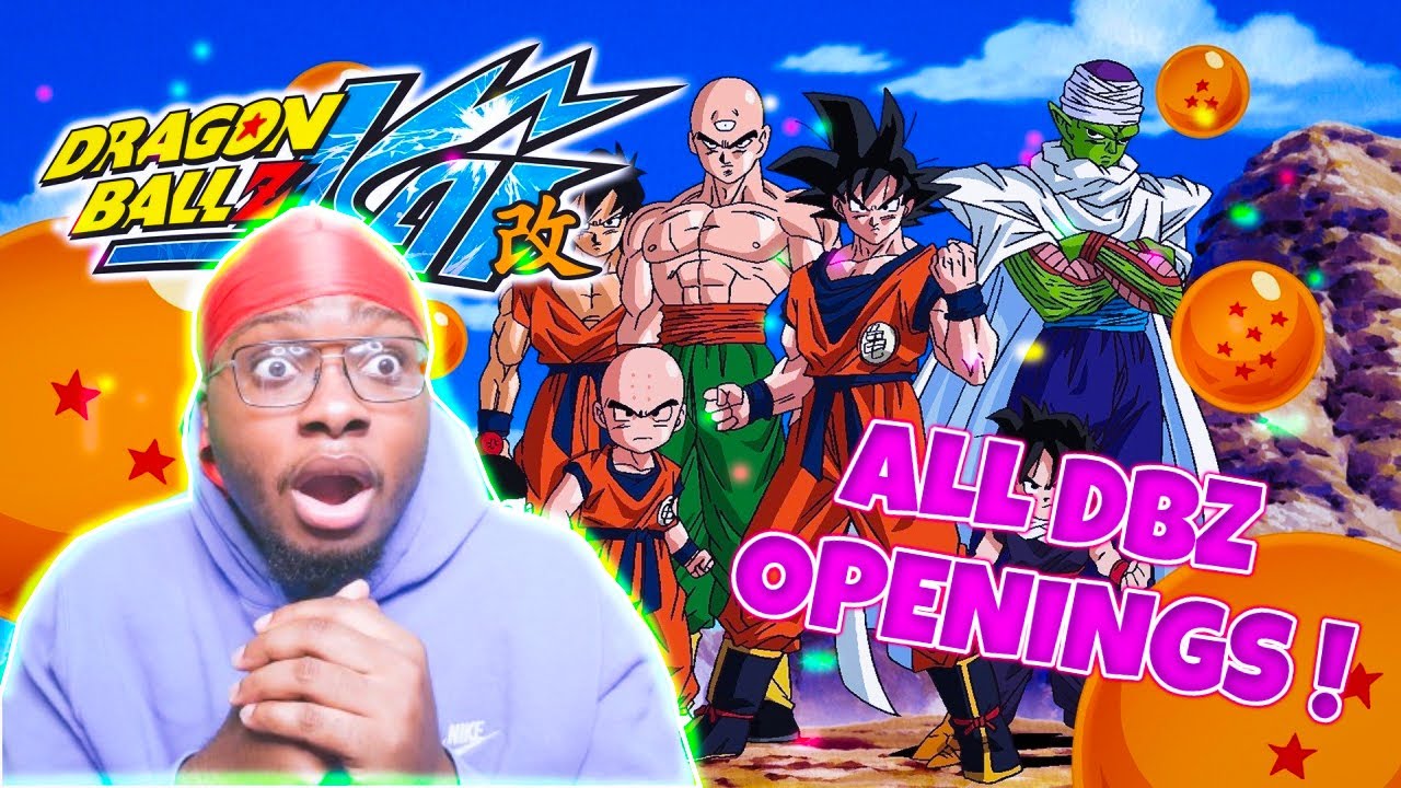 BLIND REACTION - FIRST TIME REACTING TO ALL DRAGON BALL OPENINGS ...