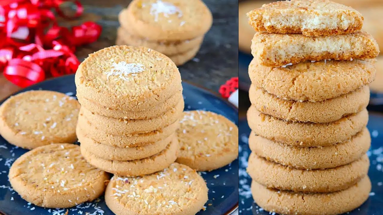 How to make coconut cookies recipe | Easy Coconut Cookies Recipe | No ...