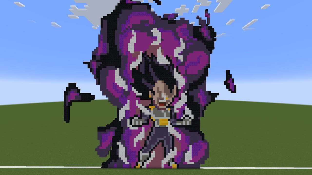 (Ultra Ego) Vegeta Pixel art tutorial - Minecraft - YouTube