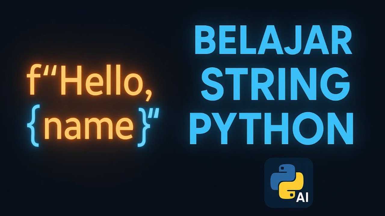Belajar String di Python – Cara Mudah Pahami Data Teks buat AI - YouTube